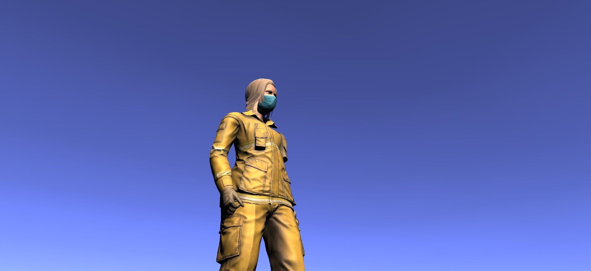 3D model Biohazard Female - animated rigged Female VR / AR / low-poly ...