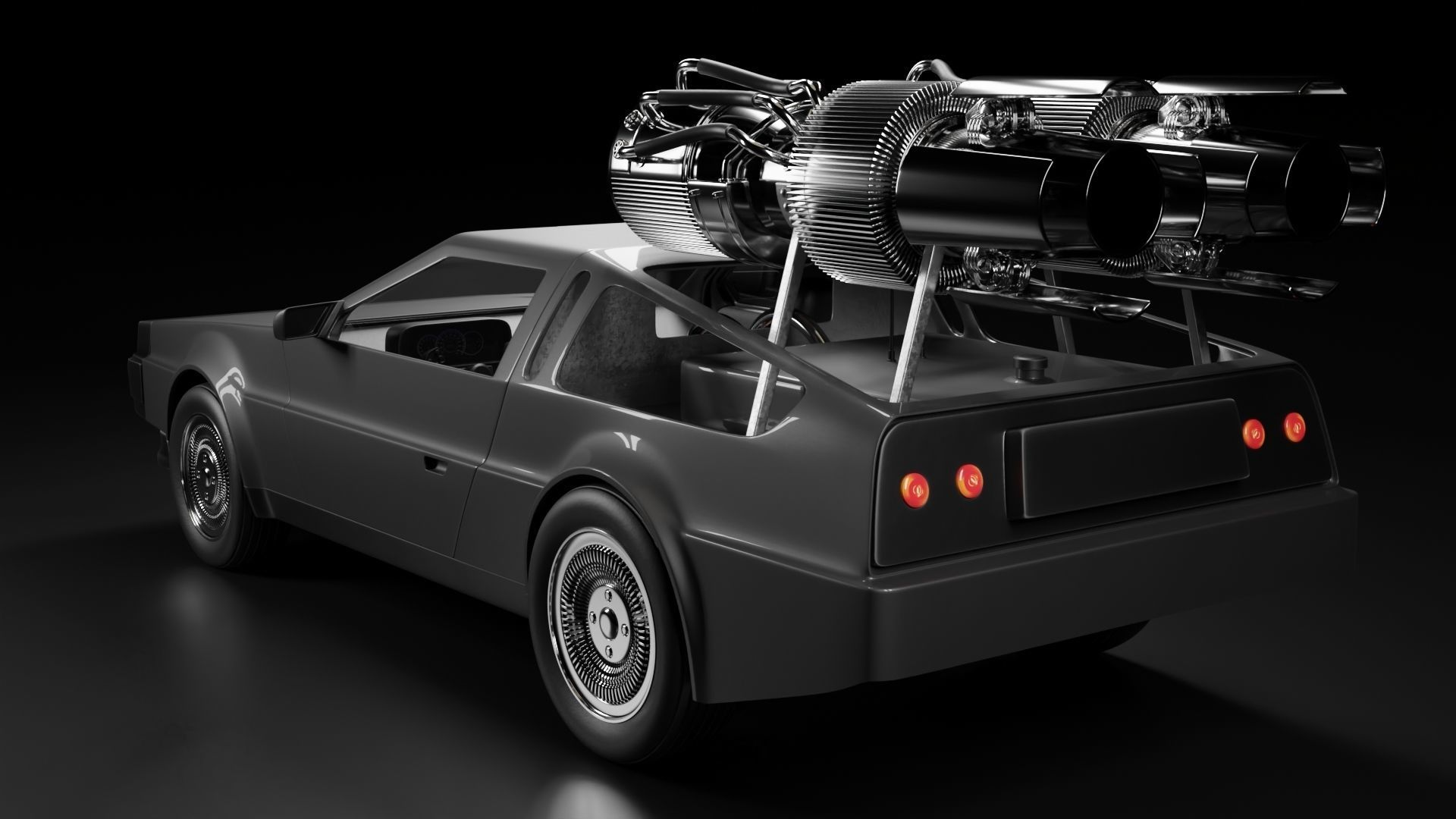 Delorian Rocket 3D model | CGTrader