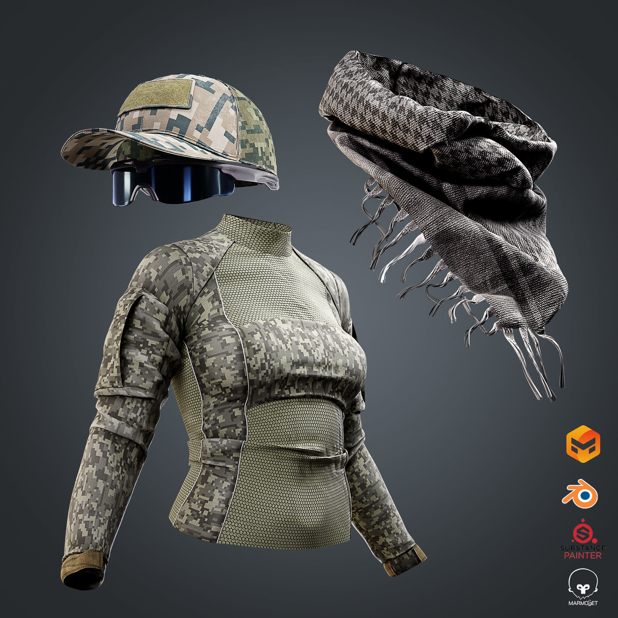 3D model Military Rapid Assault Suit VR / AR / low-poly | CGTrader
