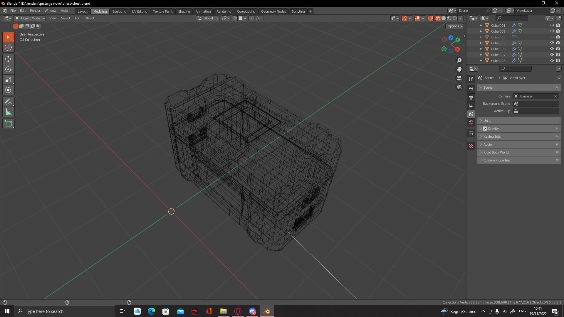Chest storage box 3D model | CGTrader