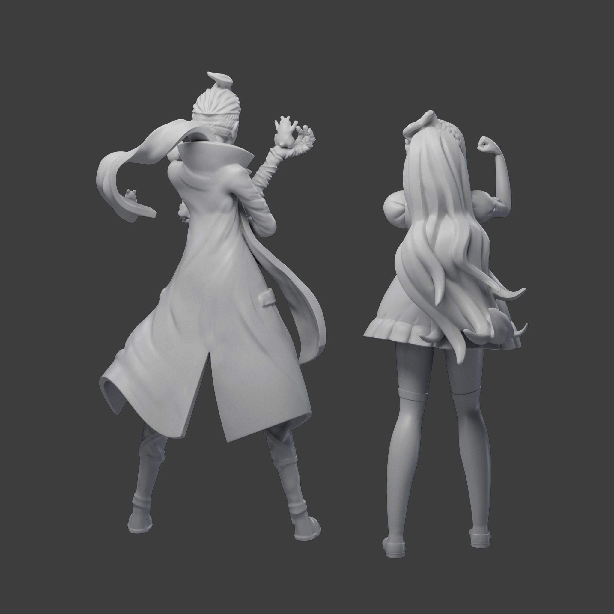 Gundham and Sonia Figures 3D model 3D printable | CGTrader
