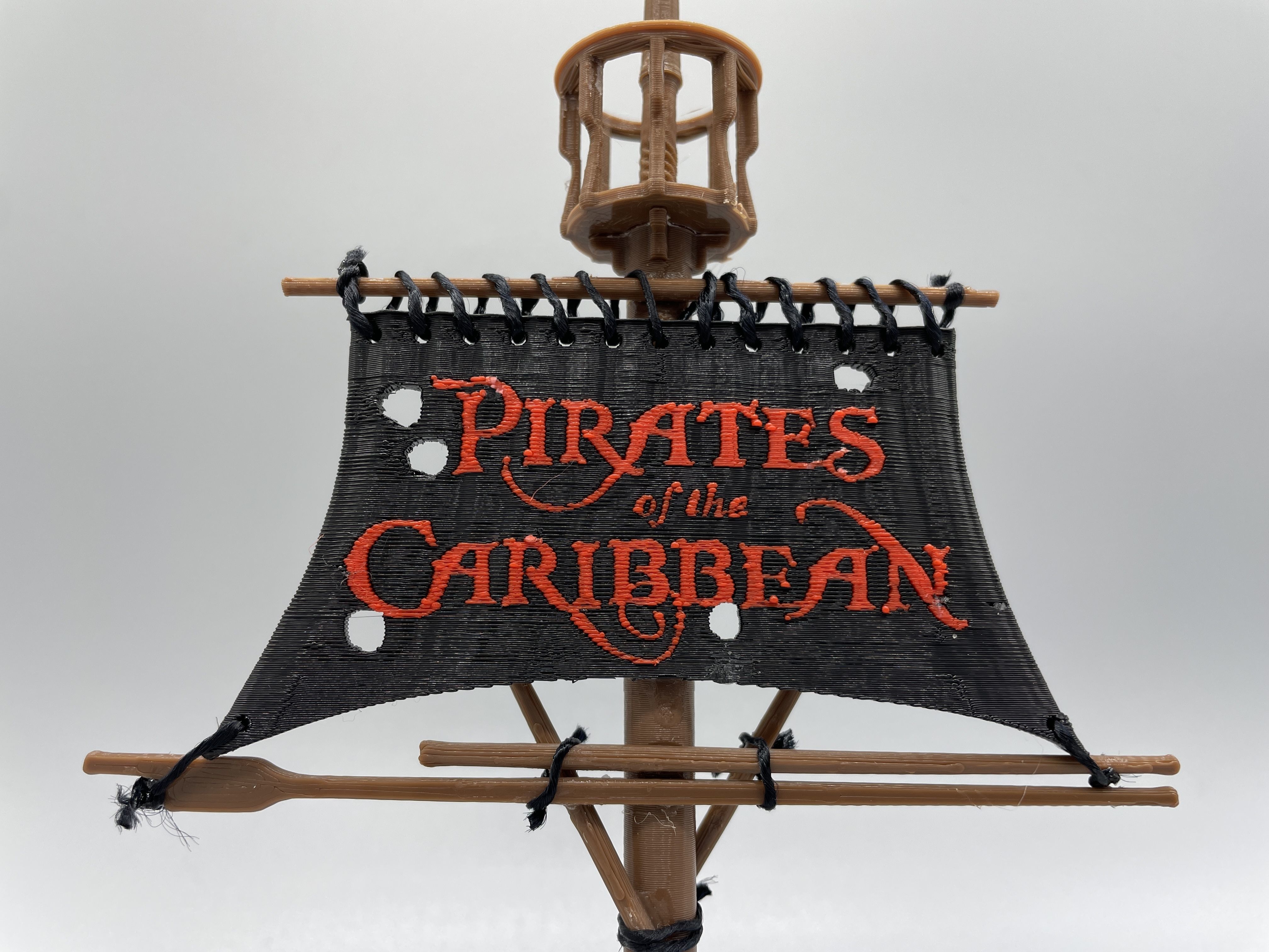 Swashbuckling Pirate of the Caribbean Flag - 3D Printable Magic 3D ...