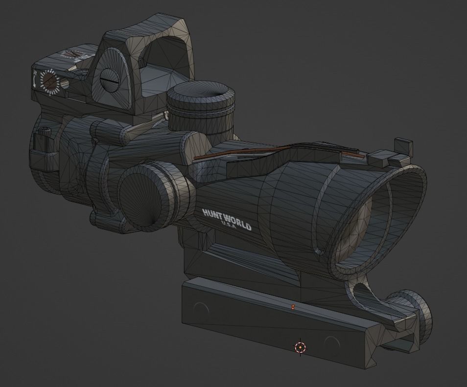 3D model Trijicon ACOG 4x32 Scope VR / AR / low-poly | CGTrader