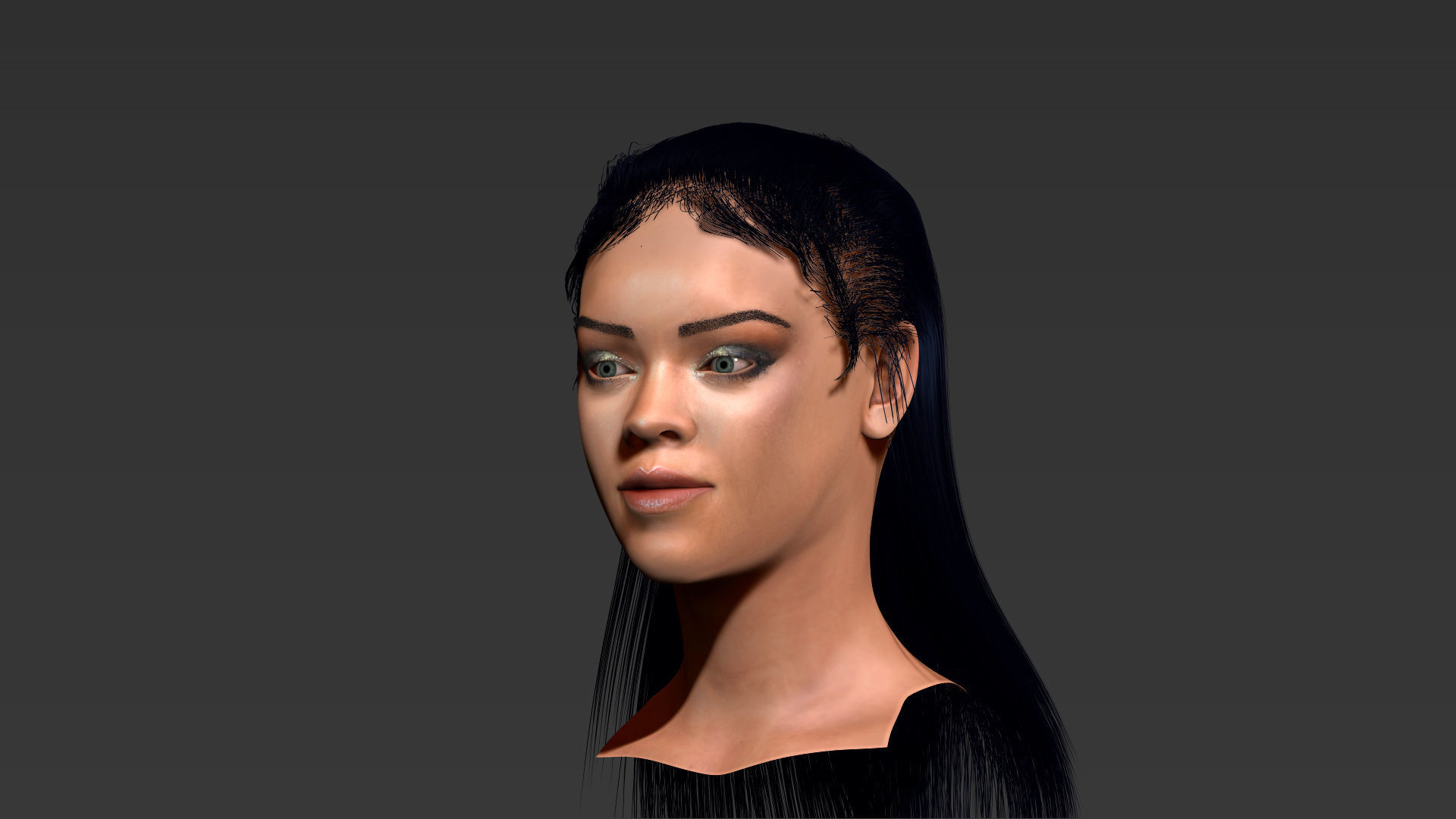 Rihanna ZBrush 3D model only the head 3D model | CGTrader
