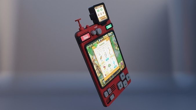 Handheld Console Video Gaming Low-poly 3D model 3D model 3D model ...