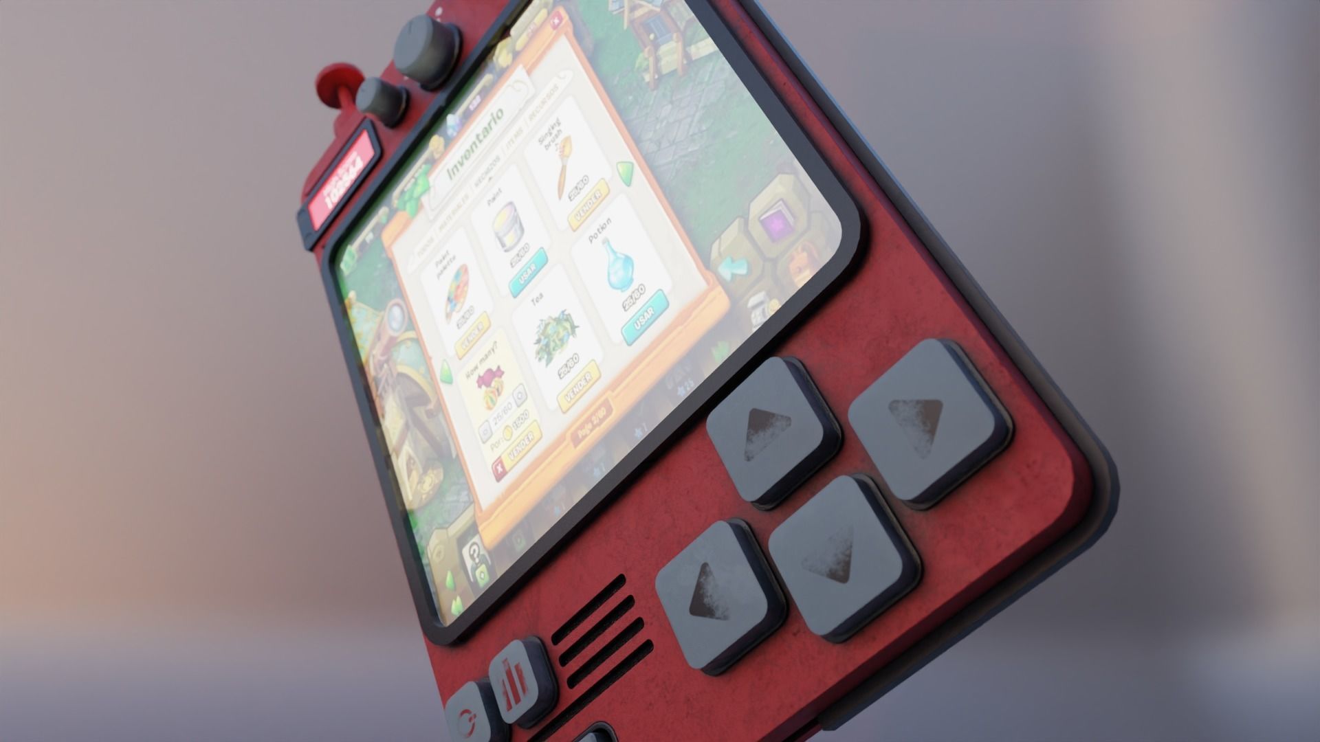 Handheld Console Video Gaming Low-poly 3D model 3D model 3D model ...