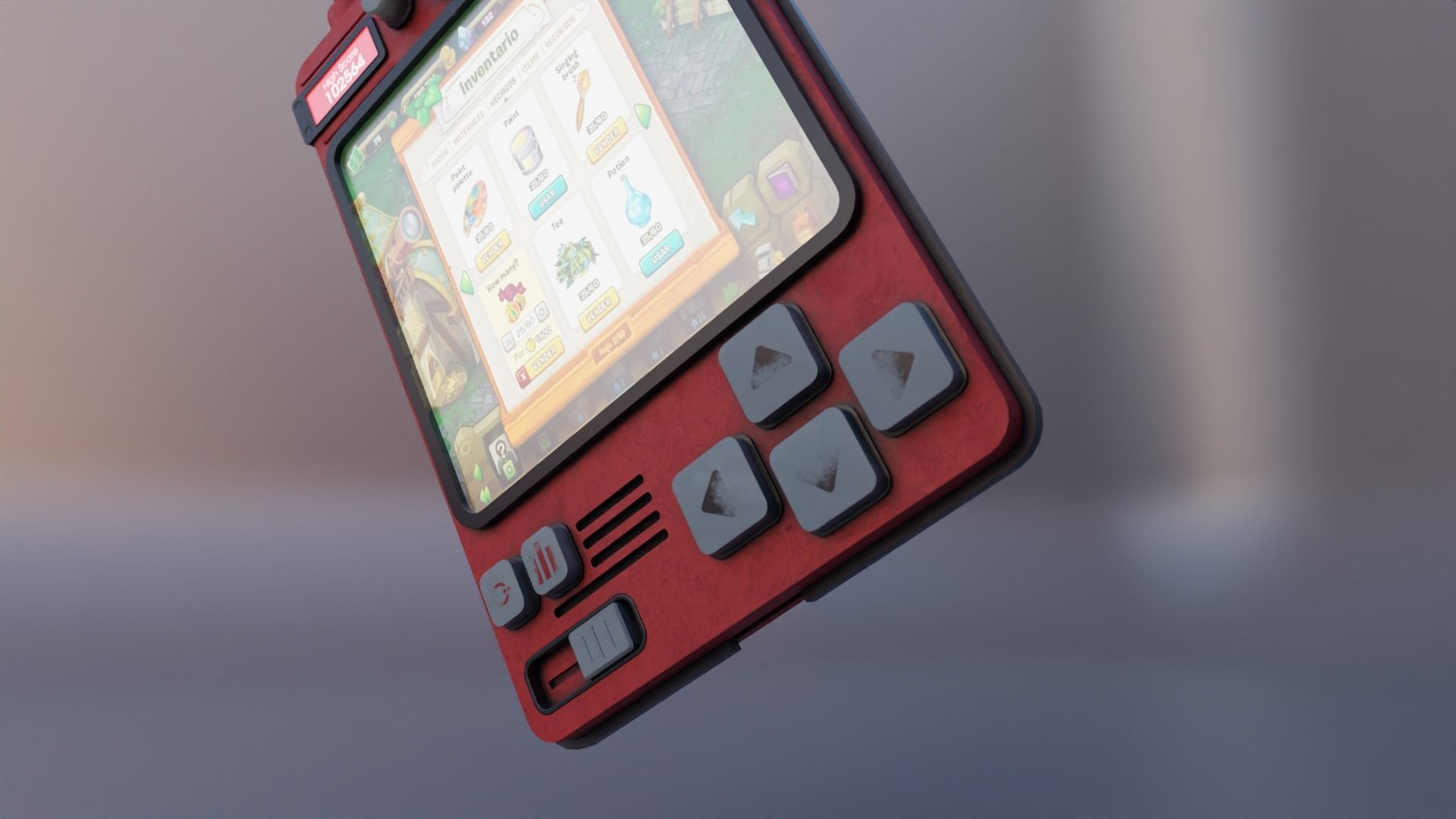 Handheld Console Video Gaming Low-poly 3D model 3D model 3D model ...