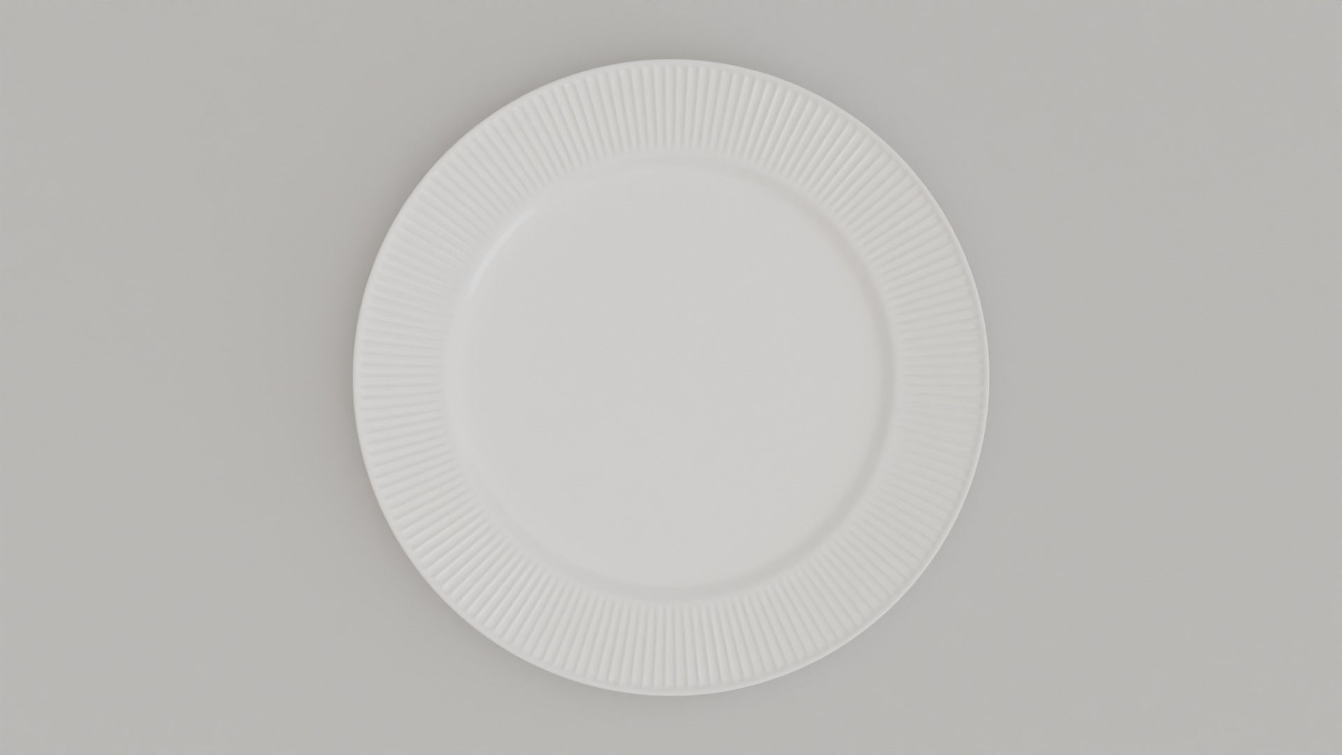 3D model Ridges Dinner Plate VR / AR / low-poly | CGTrader