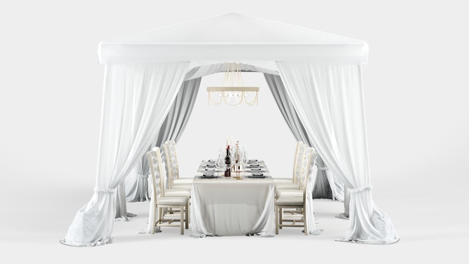 Party tent 3D model | CGTrader