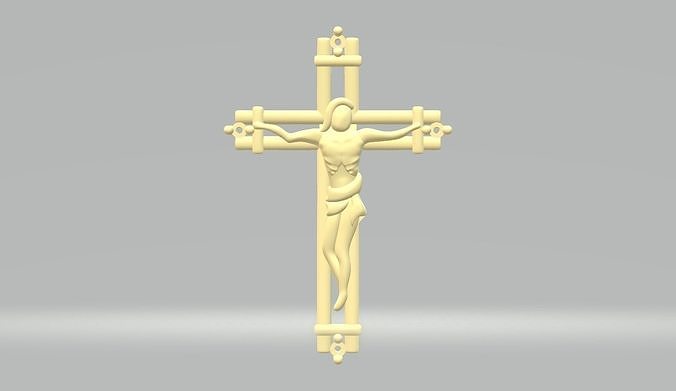 Jesus cross 3D model 3D printable | CGTrader
