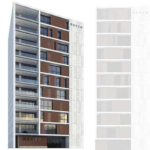 Modern office building No 5 3D model | CGTrader