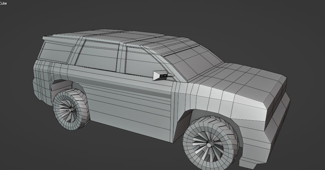 3D model TOYOTA SUV LOW POLY car MODEL VR / AR / low-poly | CGTrader