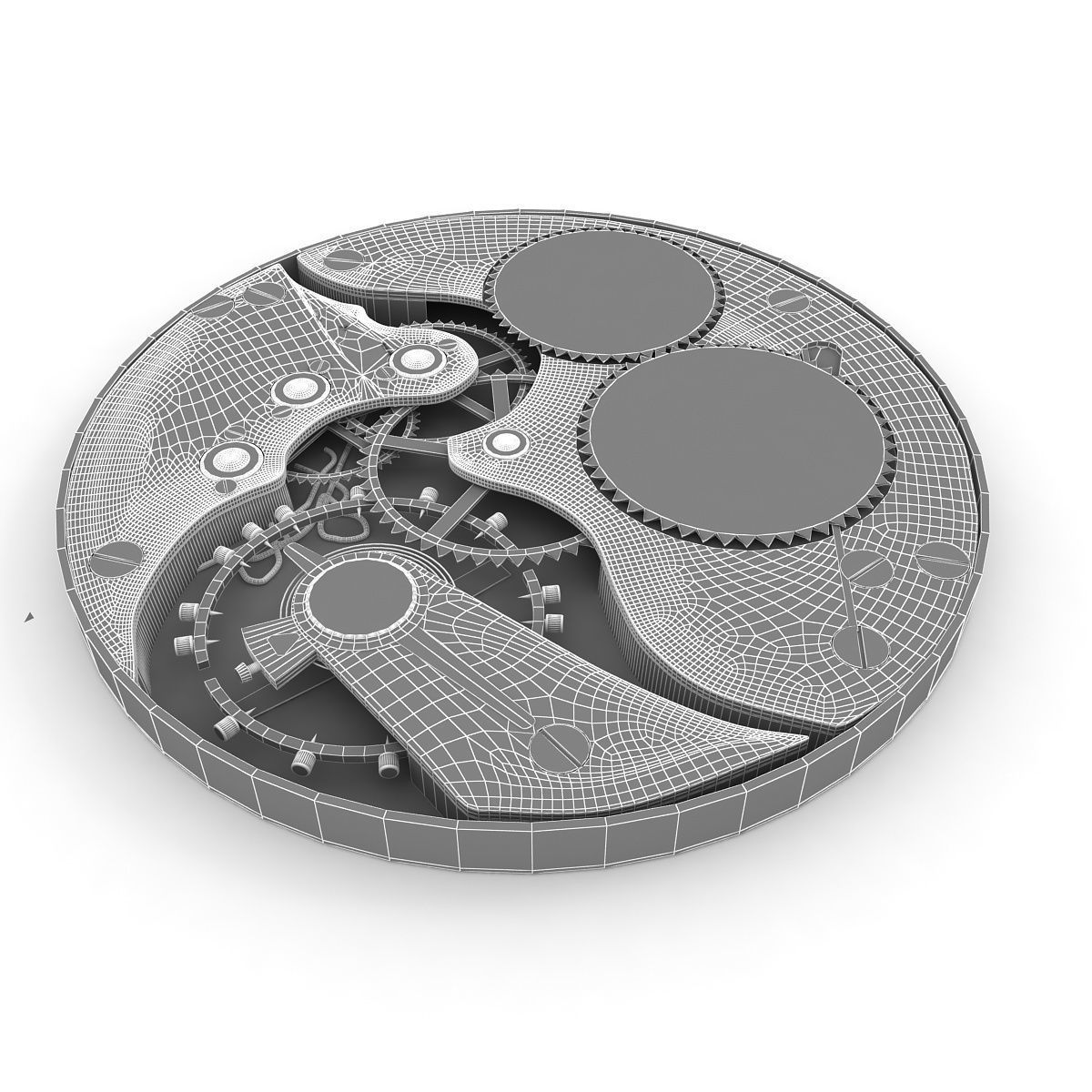 Watch Mechanism 3D model | CGTrader