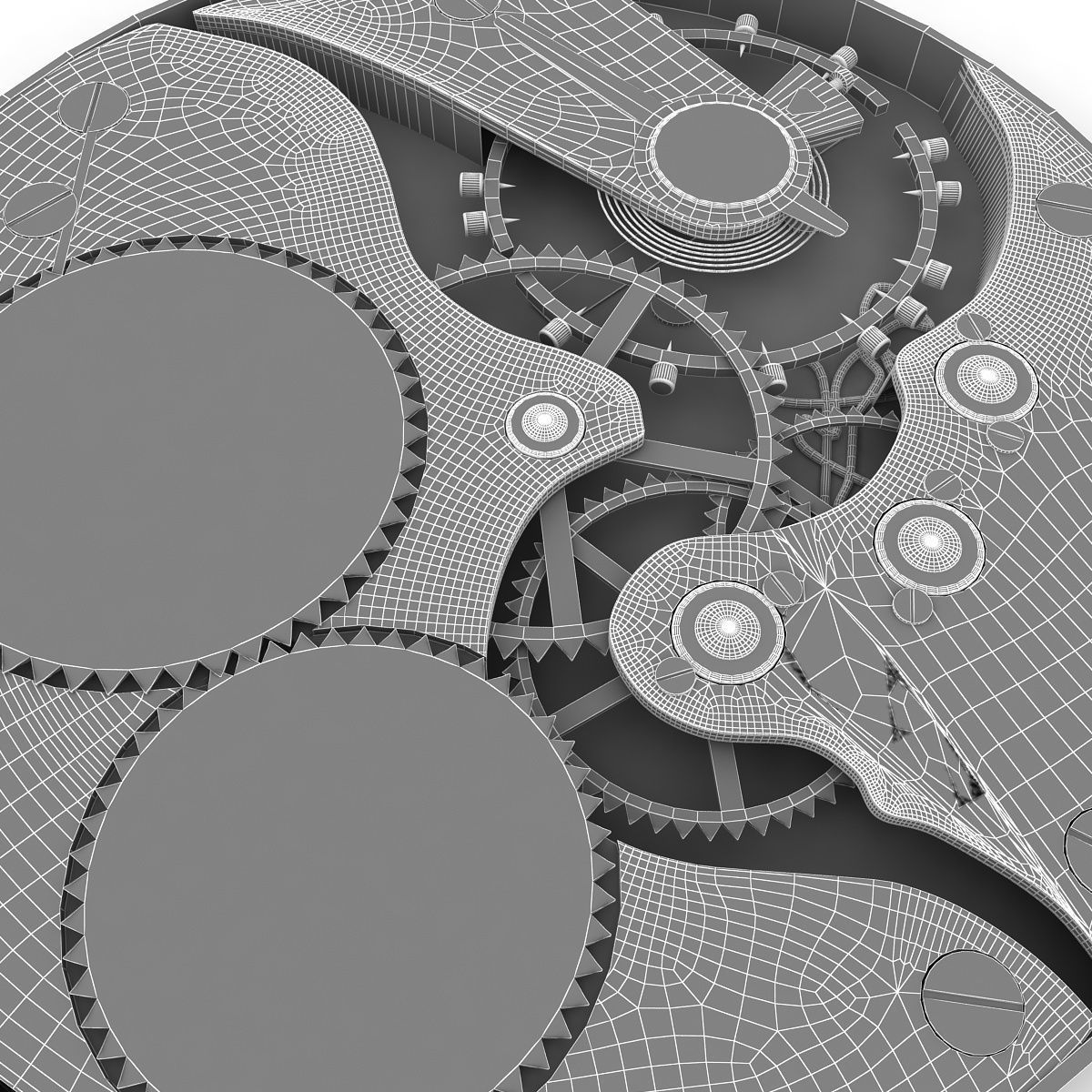 Watch Mechanism 3D model | CGTrader