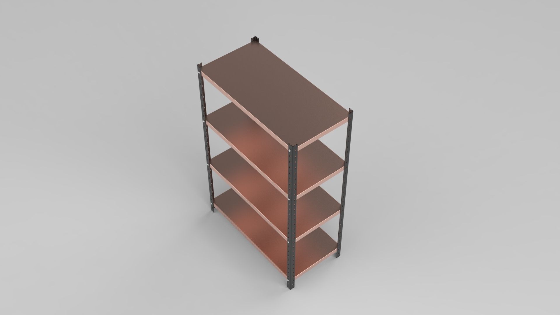 INDUSTRIAL STEEL SHELF free 3D model | CGTrader
