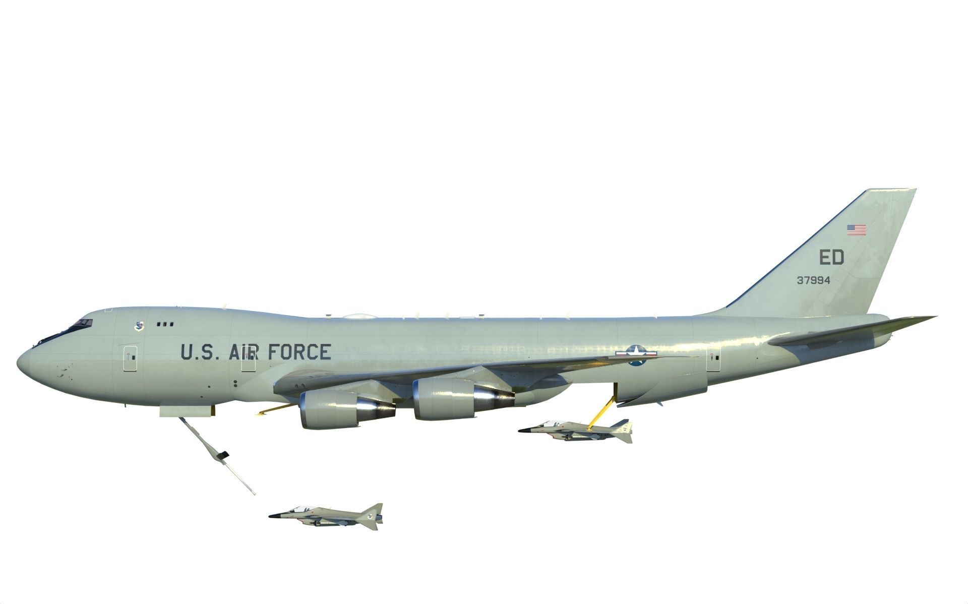 Boeing 747 Airborne Aircraft Carrier 3D model | CGTrader
