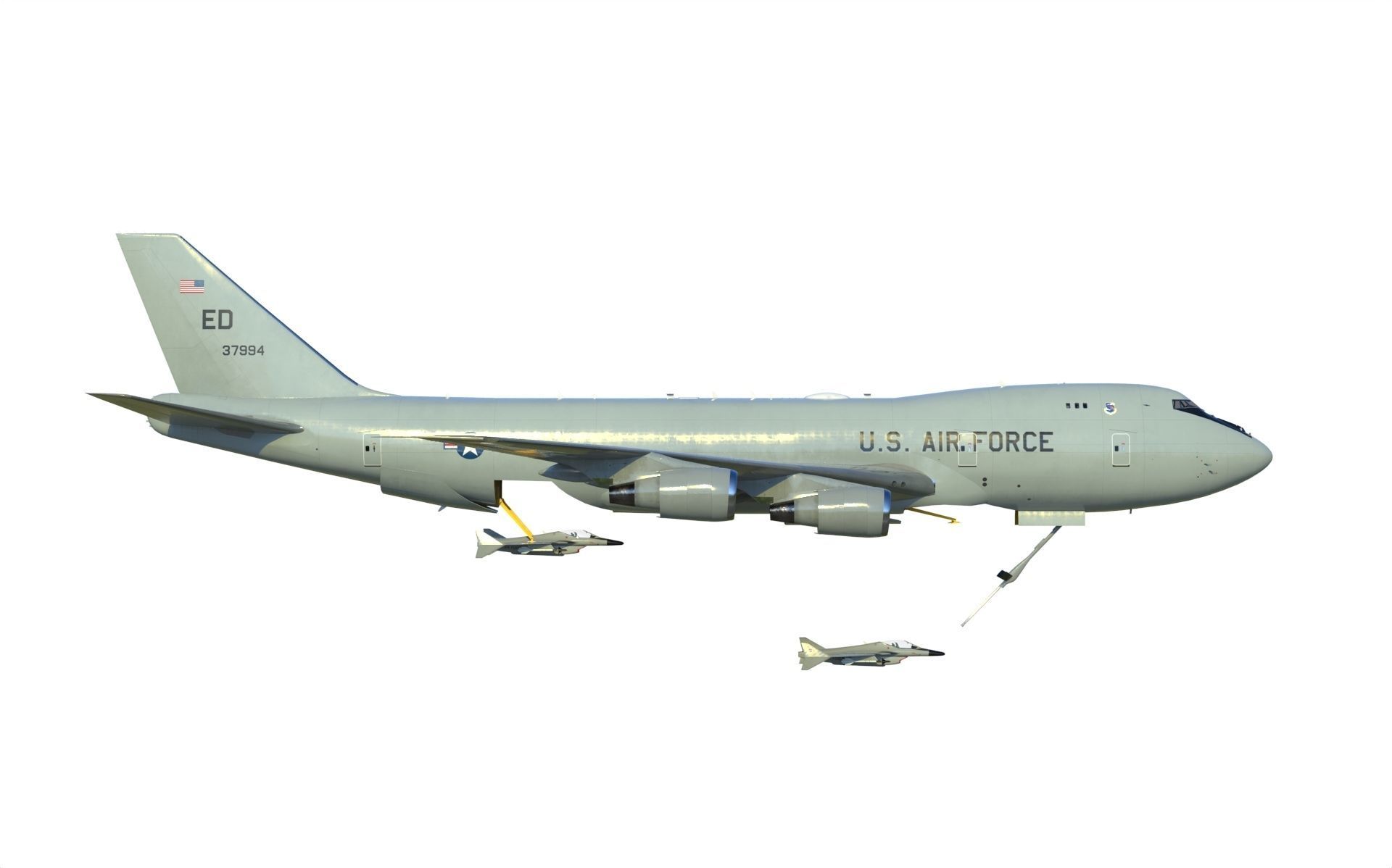 Boeing 747 Airborne Aircraft Carrier 3D model | CGTrader