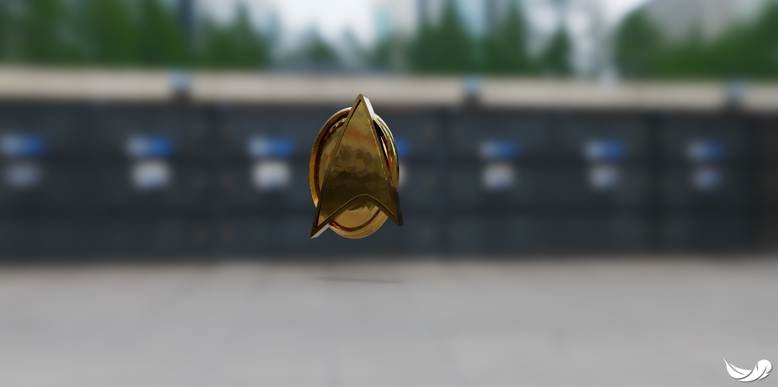 Star Trek Combadge John Eaves TNG Concept 3D model 3D printable | CGTrader