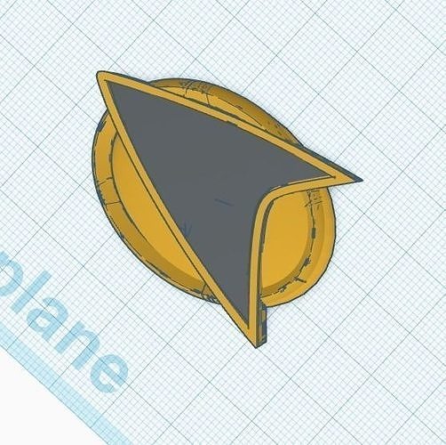 Star Trek Combadge John Eaves TNG Concept 3D model 3D printable | CGTrader