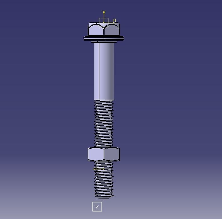 M5 Hex Bolt and Nut 3D model 3D printable | CGTrader