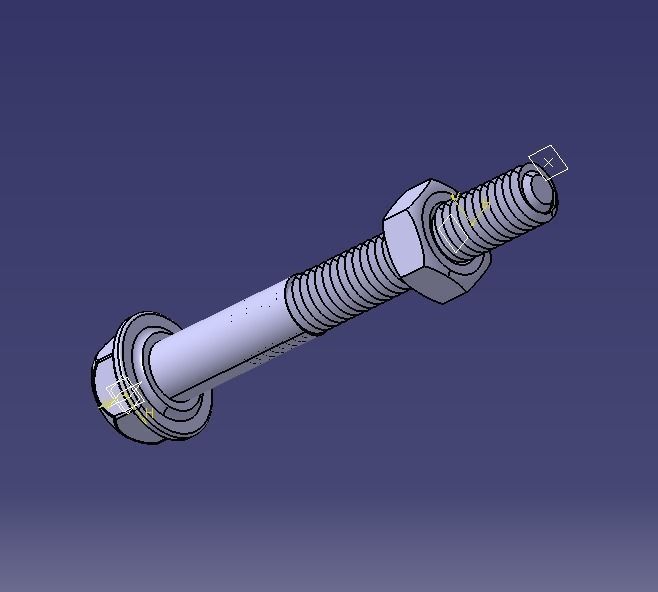 M5 Hex Bolt and Nut 3D model 3D printable | CGTrader