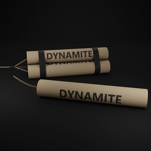 3D model Dynamite two bombs VR / AR / low-poly | CGTrader