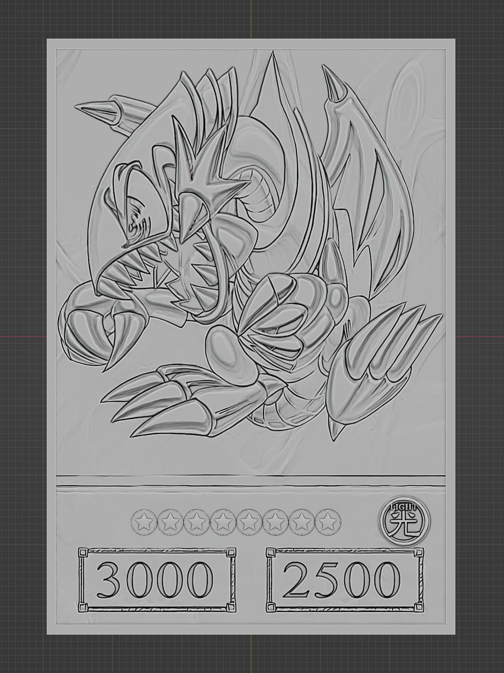 blue eyes toon dragon - yugioh 3D model 3D printable | CGTrader