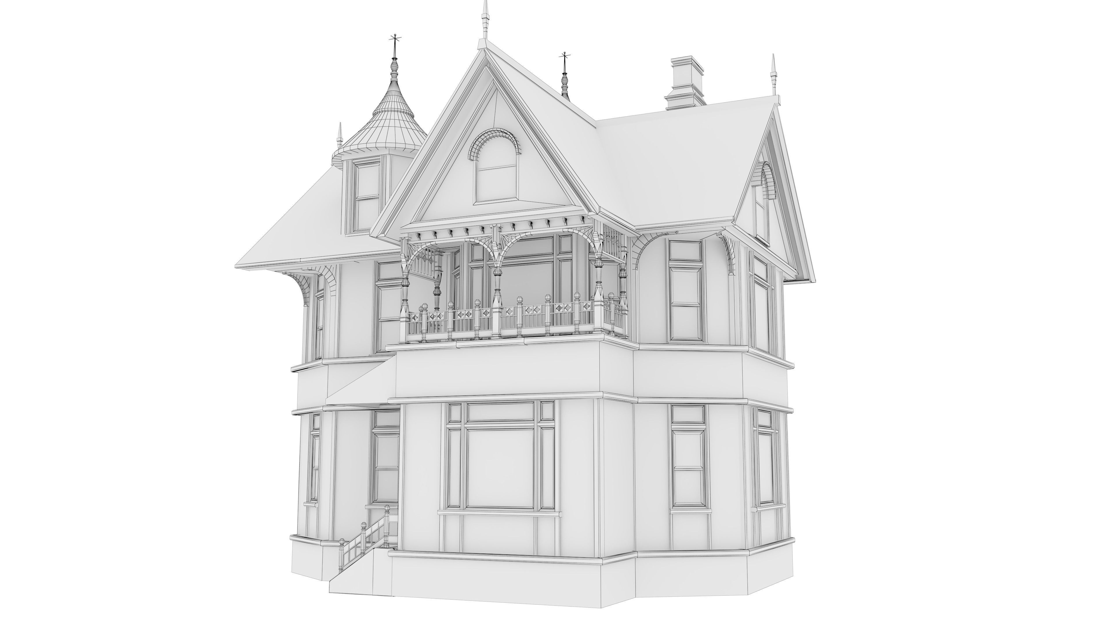 Victorian House Asset Bundle 3D model | CGTrader