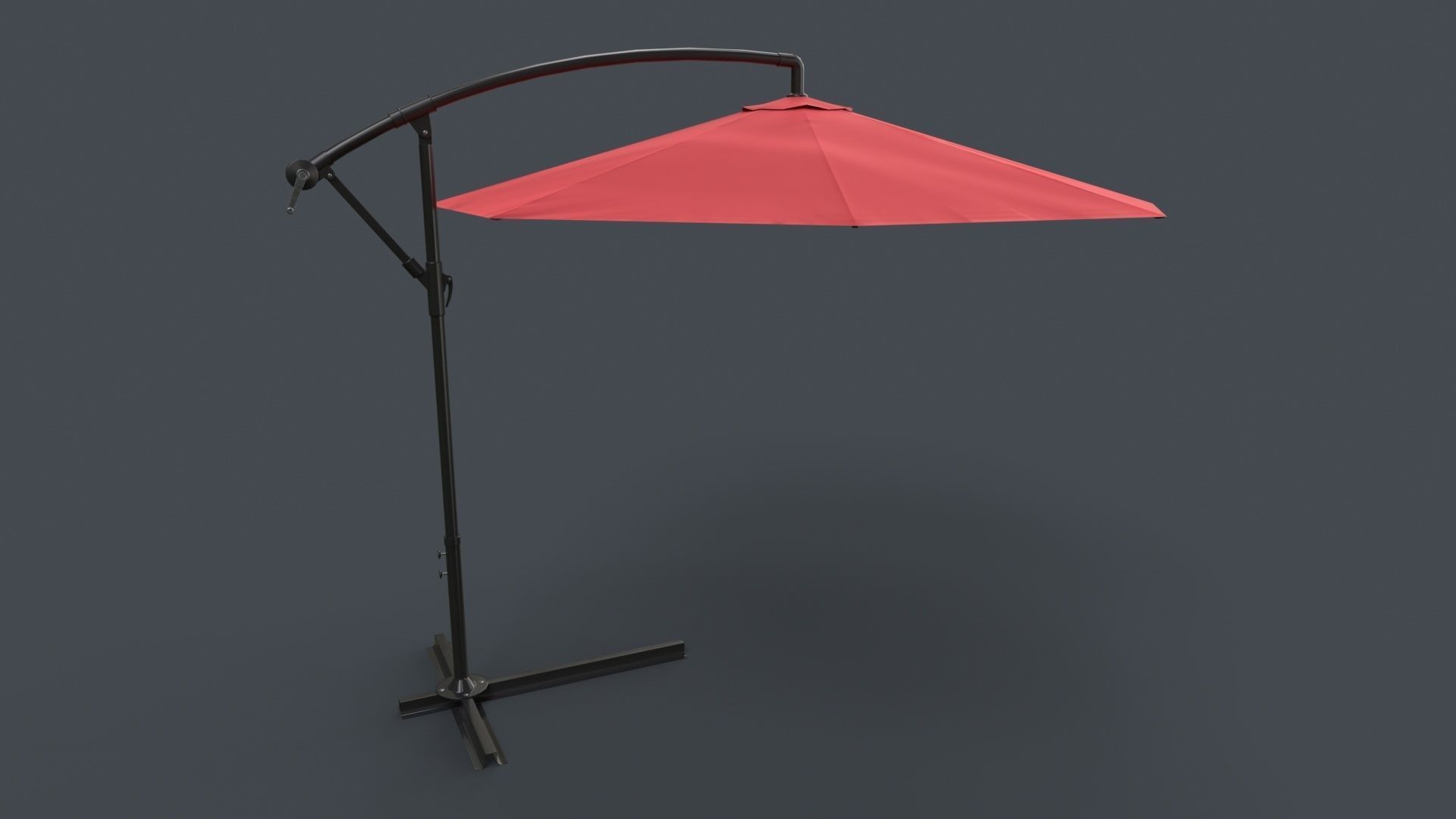 3D model PBR Cantilever Parasol VR / AR / low-poly | CGTrader