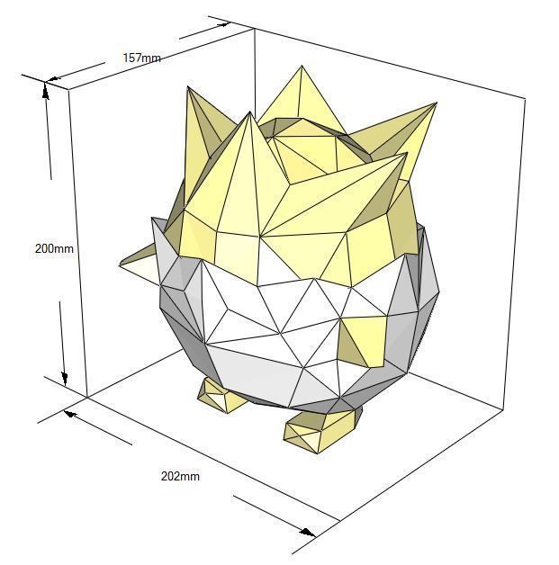 Togepi Pokemon PaperCraft Template 3D model | CGTrader