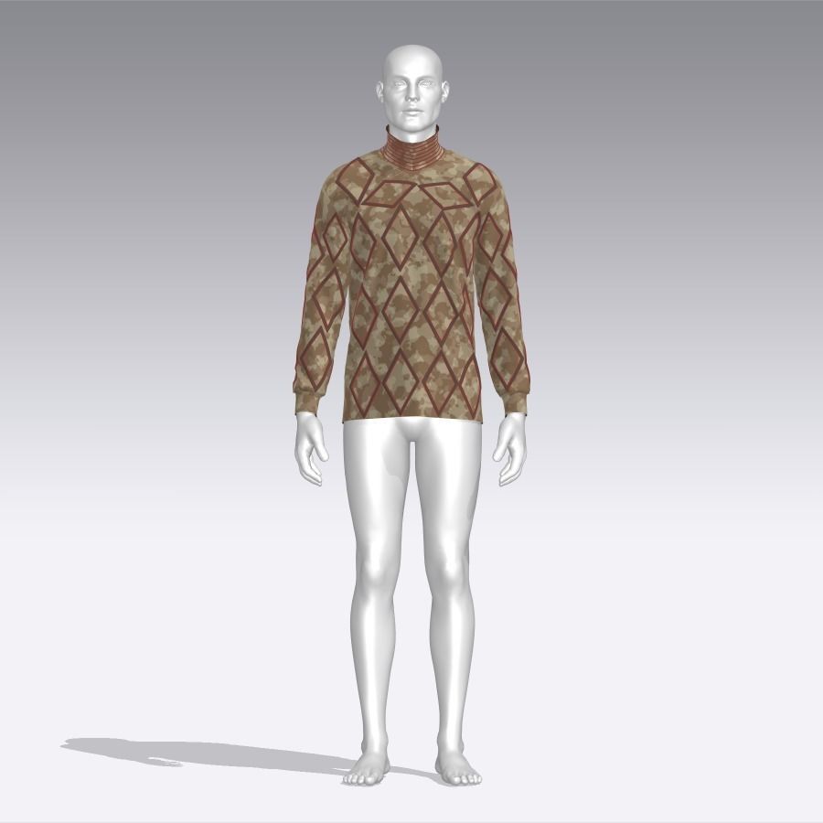 3D model Military - Army Sweater VR / AR / low-poly | CGTrader