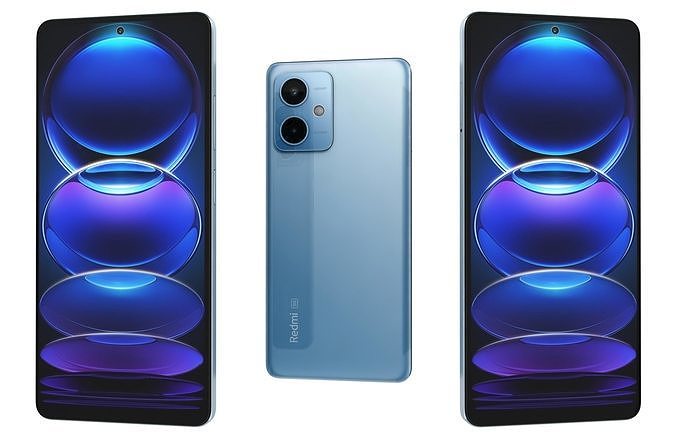 Xiaomi Redmi Note 12 Blue 3D model | CGTrader
