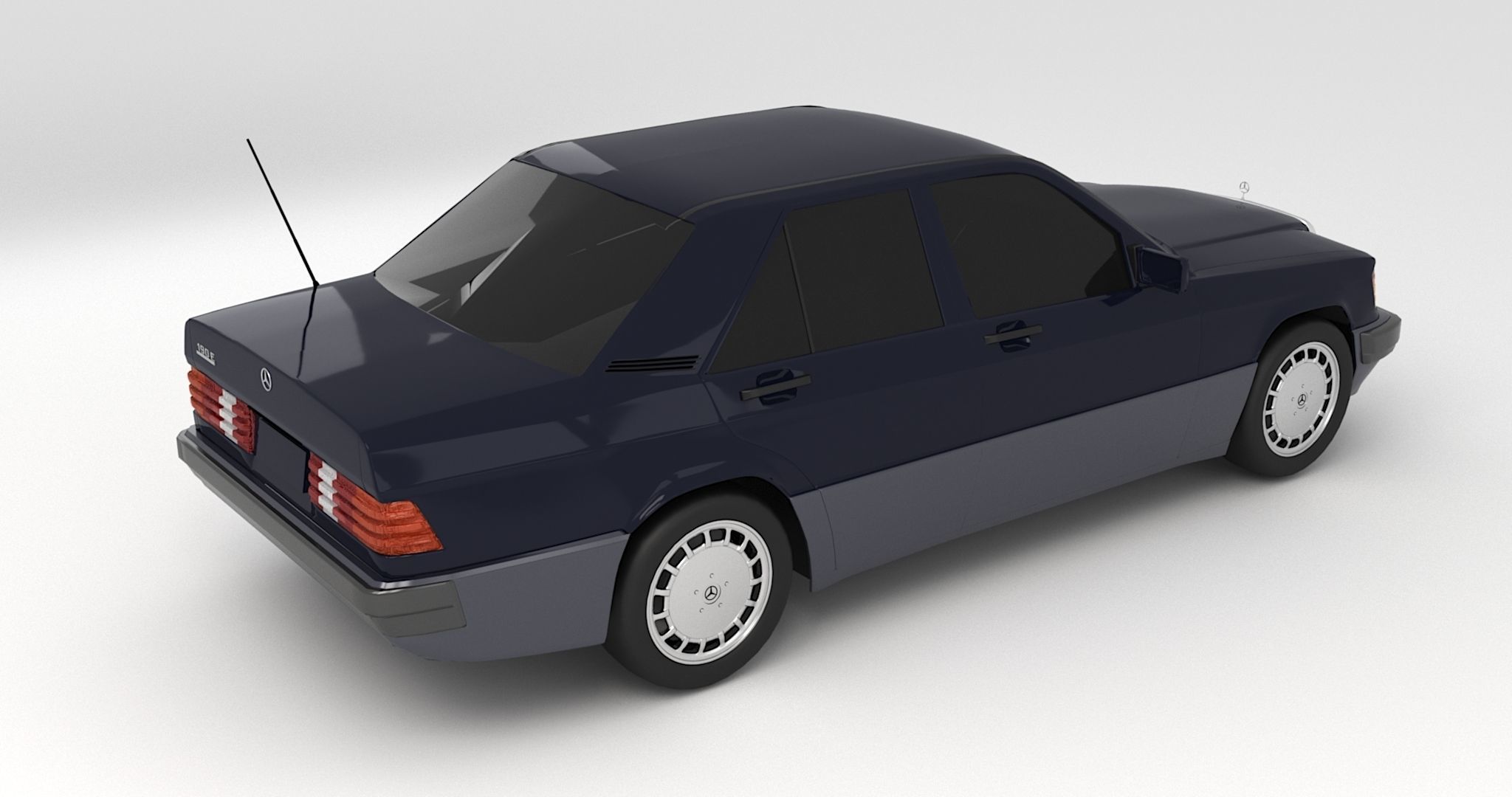 Mercedes-Benz 190E 3D model | CGTrader