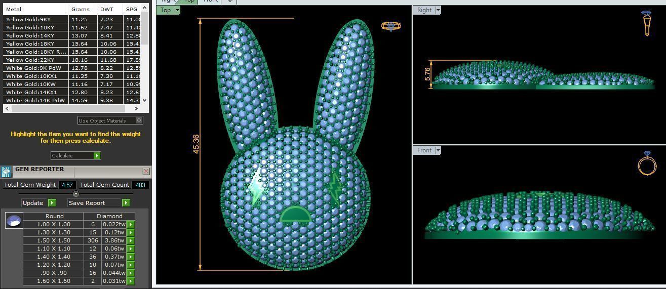 Rebit 3d Pendent and Render Detail 3D model 3D printable | CGTrader