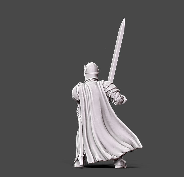 Knight king - 35 mm scale 3D model 3D printable | CGTrader