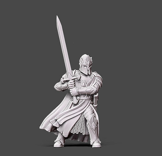 Knight king - 35 mm scale 3D model 3D printable | CGTrader