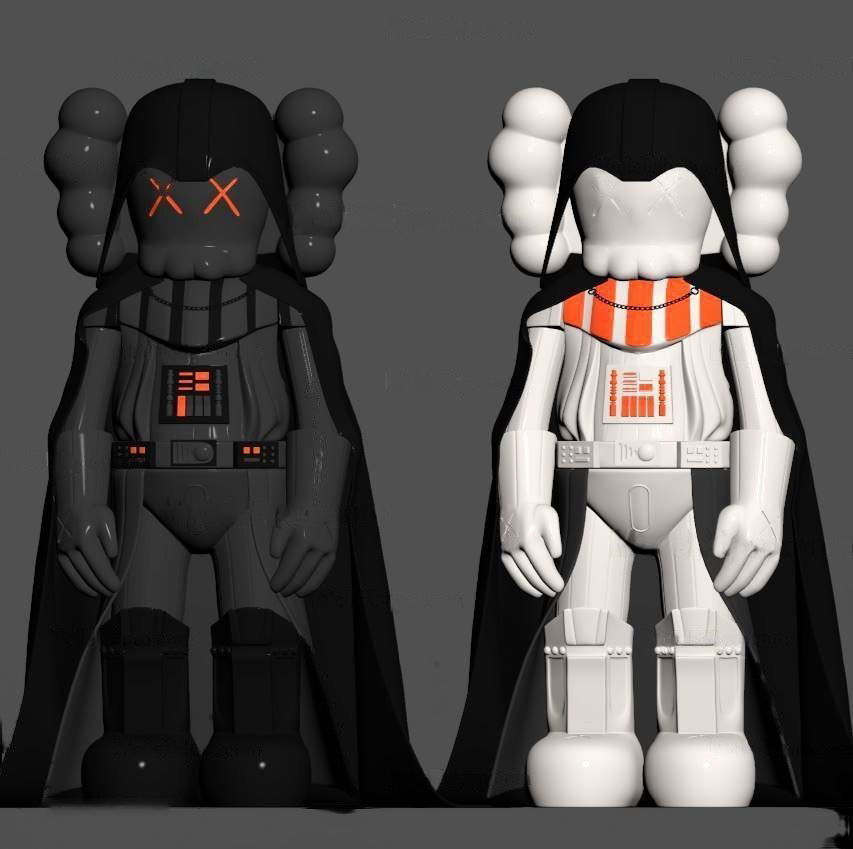 3D model 3d model kaws star wars VR / AR / low-poly | CGTrader