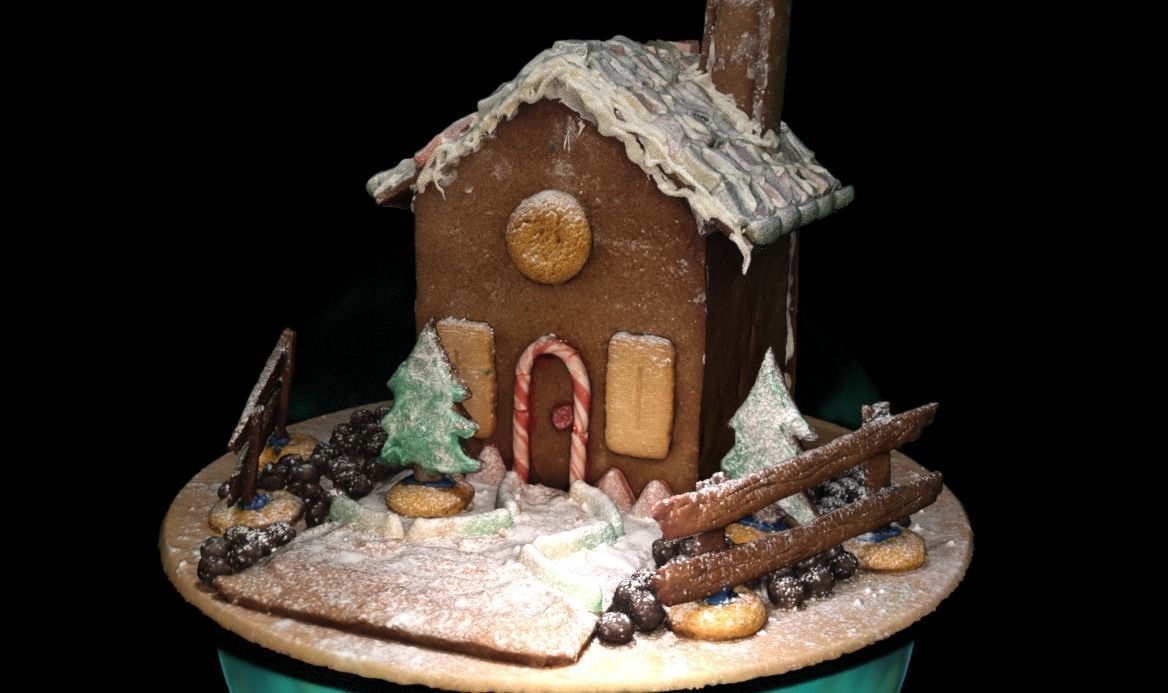 gingerbread house xmas 3D model | CGTrader