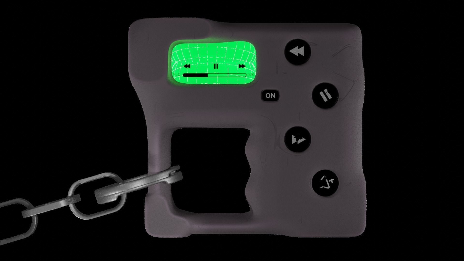 Keychain Music player 3D model | CGTrader