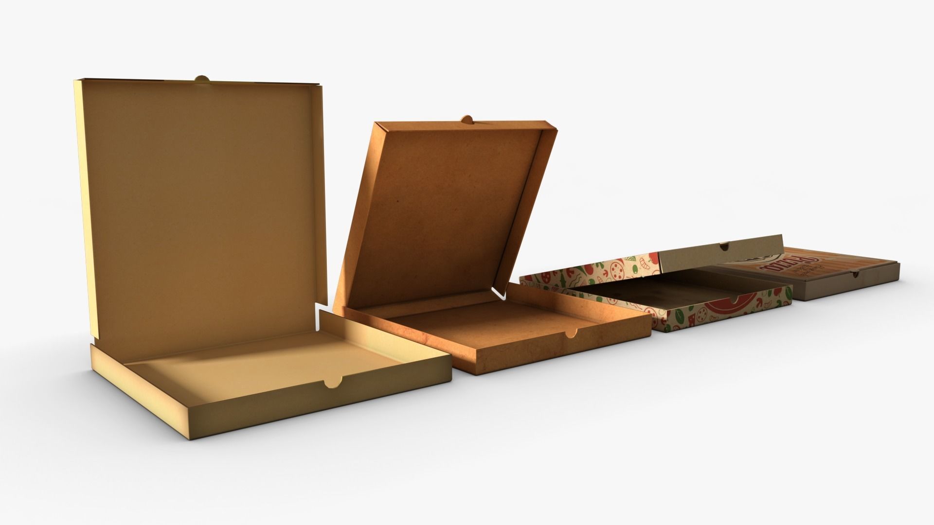 3D model Pizza Box VR / AR / low-poly | CGTrader