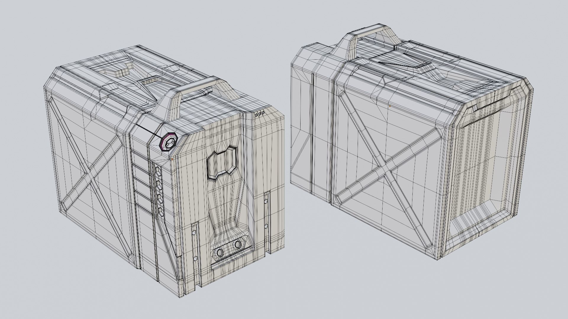 SCI-Fi Futuristic Computer free 3D model | CGTrader