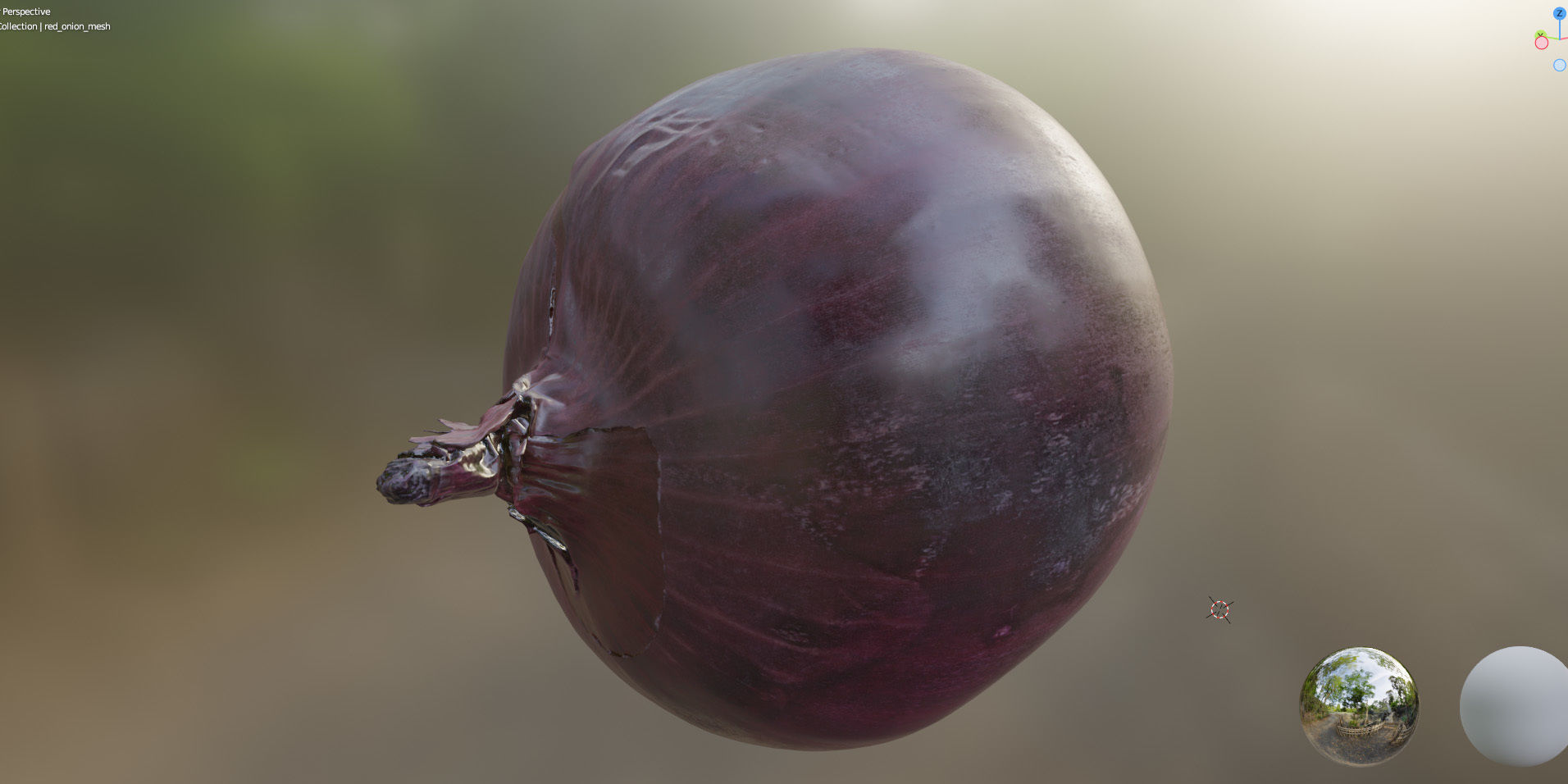 4K Red onion 3D model | CGTrader