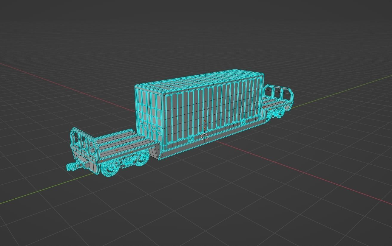 Platform car logging car semi platform car transporter car free VR / AR ...