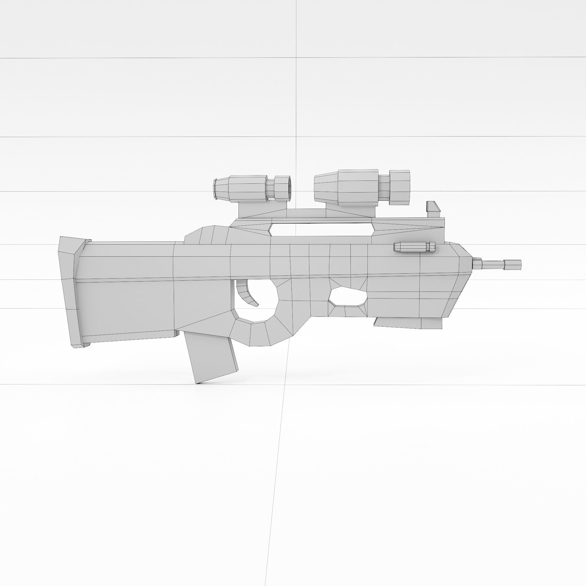 3D model FN F2000 assault rifle gun VR / AR / low-poly | CGTrader