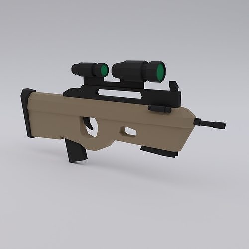 3D model FN F2000 assault rifle gun VR / AR / low-poly | CGTrader