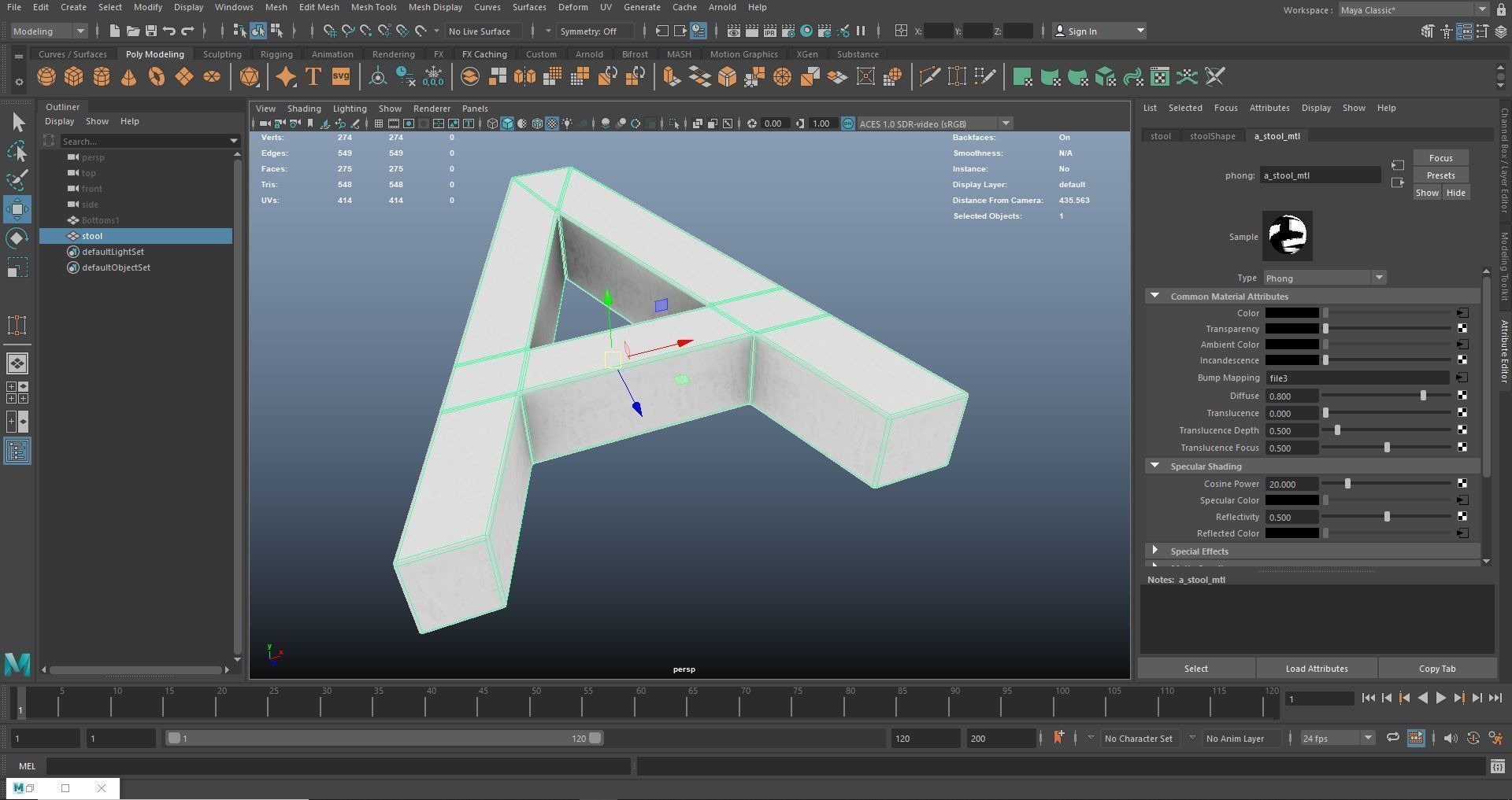 A Metal Bench 3D Model AR VR PBR 3D model | CGTrader
