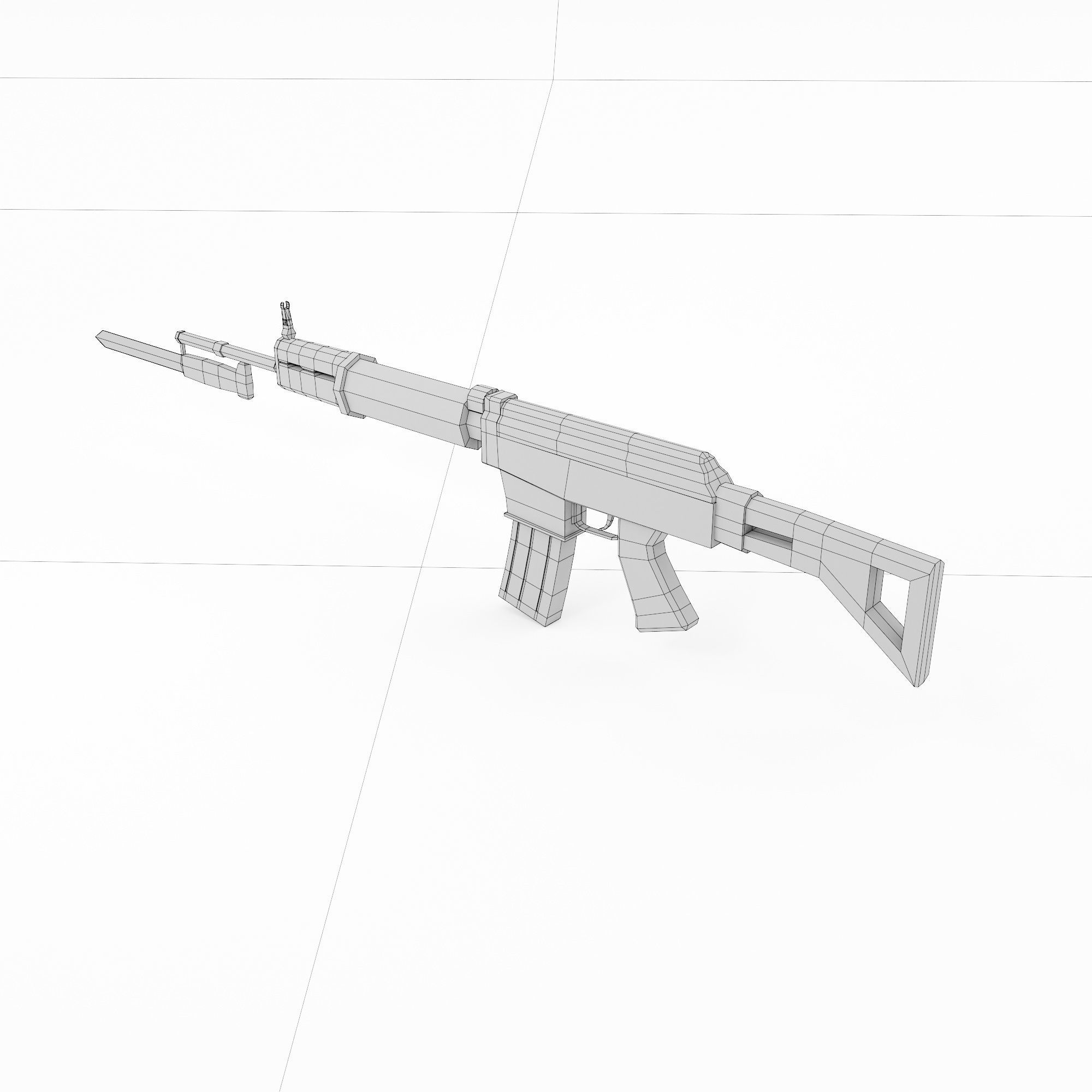 3D model FN FNC assault rifle gun VR / AR / low-poly | CGTrader