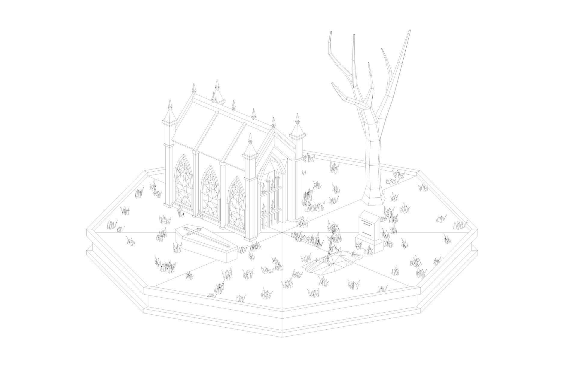 Free Demo of Low Poly Fantasy Scary Creepy Dark Halloween free VR / AR ...