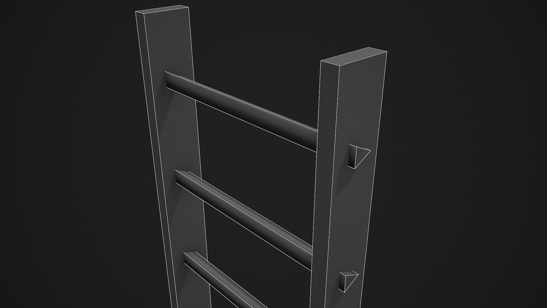 3D model Metal Ladder - Low Poly Game Ready VR / AR / low-poly | CGTrader