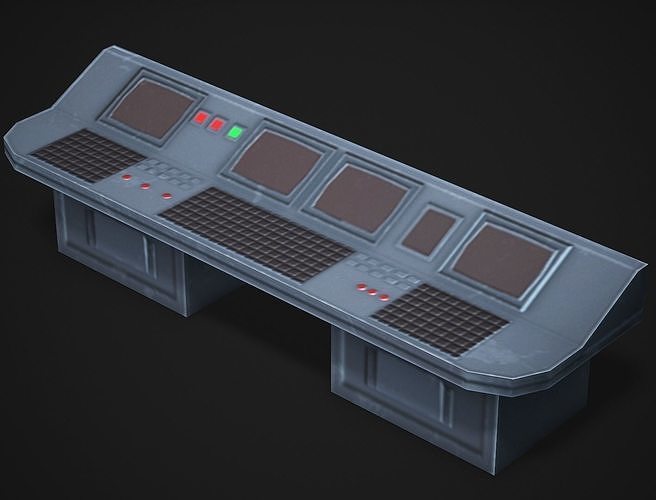 3D model Control Panel - Low Poly Game Ready VR / AR / low-poly | CGTrader